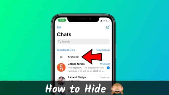 How To Hide Archived Chats On WhatsApp IPhone Naya Apps
